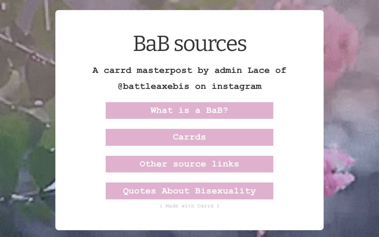 BaB sources
